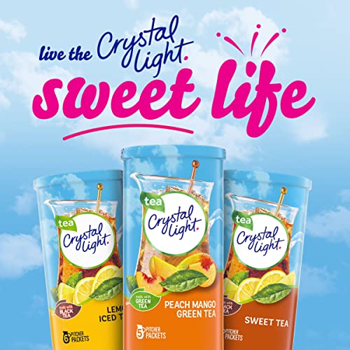 Crystal Light Sugar-Free Peach Mango Green Tea Naturally Flavored Powdered Drink Mix 60 Count ...