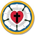 Amazon.com: JR Studio 4x4 inch Round Lutheran Church Seal Sticker ...
