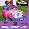 Power Wheels Disney Princess Jeep Wrangler Ride-On Battery Powered ...