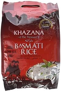 Amazon.com : Khazana Ultra Long Grain Basmati Rice, 10 lb : Grocery ...