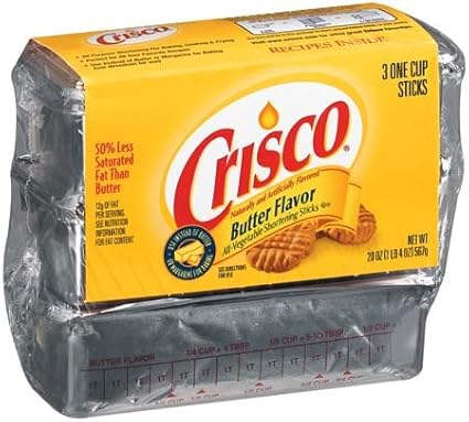 Crisco Butter Flavour All Vegetable Shortening Sticks Great For Cooking ...