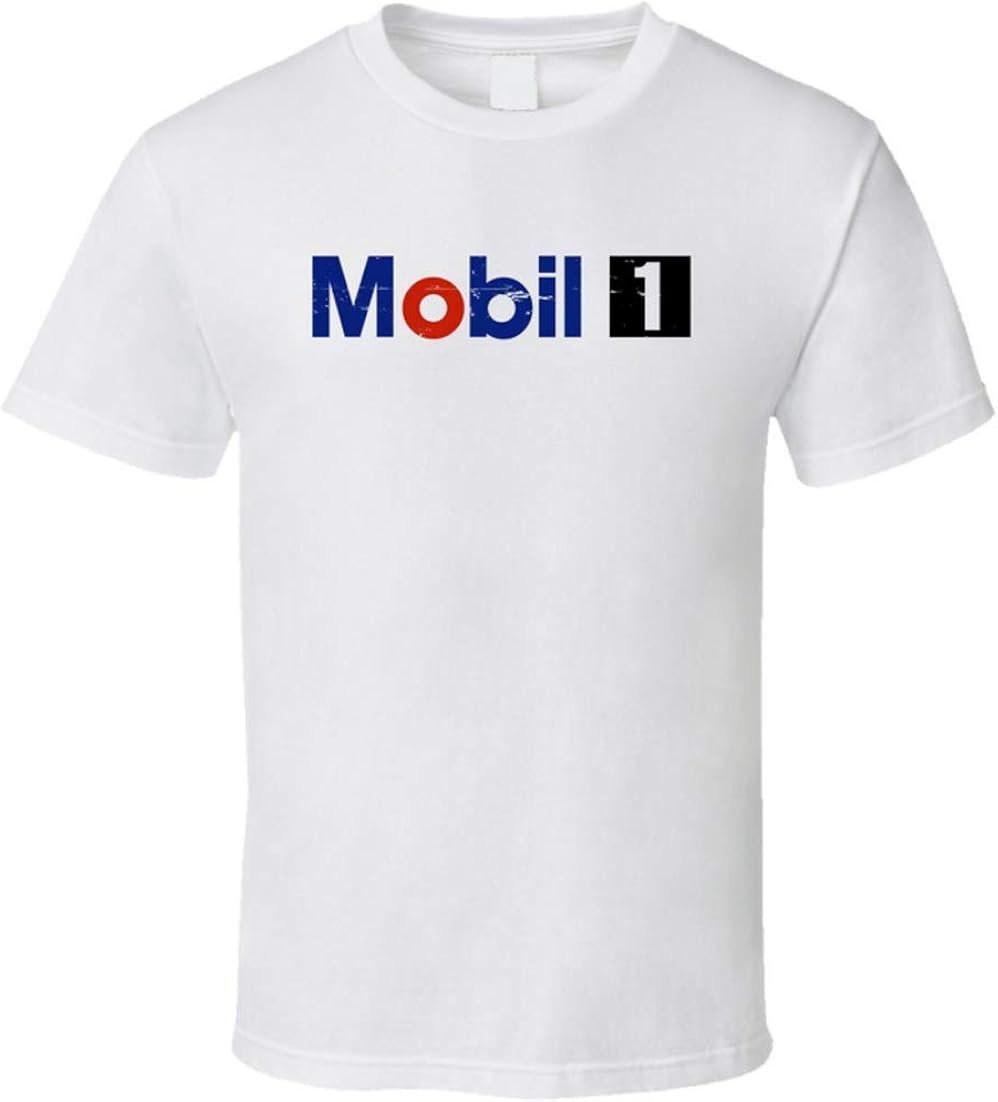 Sunshine T Shirts Mobil 1 Oil Racing Fan T-Shirt Weiß: Amazon.de ...