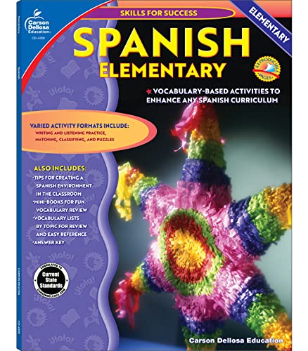 Skills for Success Spanish Elementary Workbook—Grades K-5 Vocabulary ...