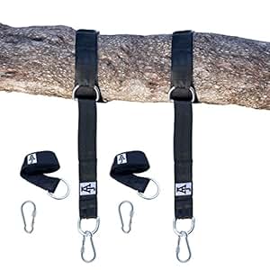 Amazon.com: Tree Swing Hanging Kit Holds 2000lbs|10ft Extra Long Straps ...