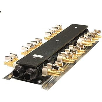 SharkBite 22790 8-Port Open Copper PEX Manifolds, 1 Inch Trunk, 3/4 ...