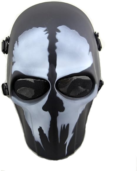 ATAIRSOFT Airsoft Mask Full Face Paintball Hockey BB Protective Mesh ...