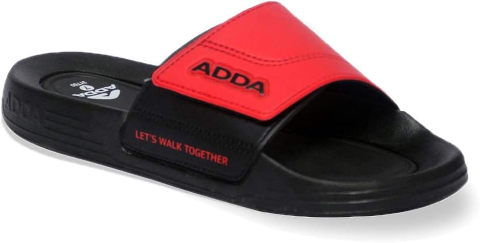 ADDA Comfortable/Durable/Extra Soft Black RED Colour Slippers/Flipflops ...