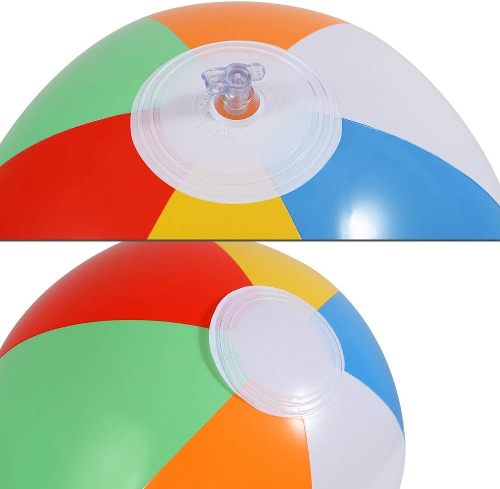 Twister Beach Balls (6 Pack) – Inflatable Rainbow Beach Balls Beach ...
