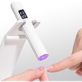 Amazon.com: GAOY Cordless Nail Lamp with Stand, Mini Handheld UV Light with LCD Display for Gel ...