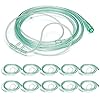 10 Pack High Flow Soft Oxygen Cannulas and 7’ Delicate Tubing with ...