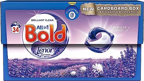 Bold All-in-1 Pods Washing Liquid Laundry Detergent Capsules 34 Washes ...