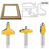 Yonico 16164 1-1/4-Inch Picture Frame Molding Router Bit 1/2-Inch Shank ...