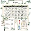 Boho Greenery Calendar Bulletin Board Set Simply Eucalyptus CTP ...