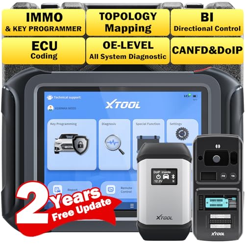 XTOOL X100 MAX Professional Car Key Fob Programming Tool with KC501 Key ...