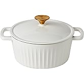 Amazon.com: Smith & Clark 3-Quart Enameled Cast Iron Dutch Oven Pot ...