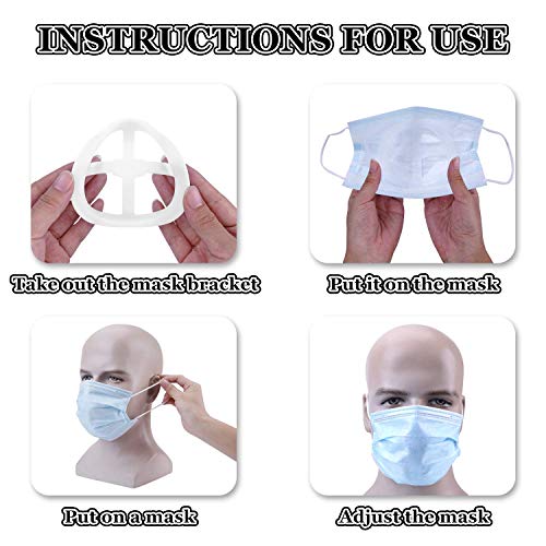 Mask Bracket, 3D Face Mask Inner Support Frame Mask Holder Protection ...