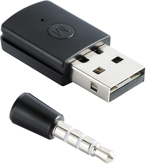 Bluetooth Dongle for PS4 PS5, Wireless Bluetooth 4.0 Headset Dongle ...