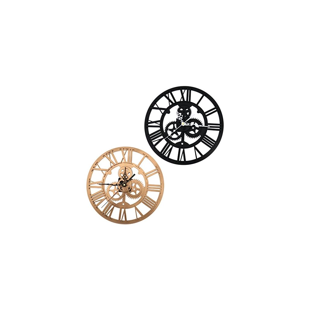 SING F LTD Iron Classic Roman Numeral Steampunk Wall Clock Living Room sing-f-ltd-iron-classic-roman-numeral-steampunk-wall-clock-living-room