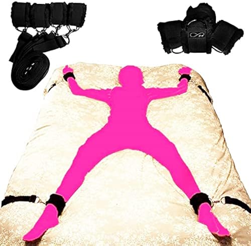 Sexy Bondaged for Couple BDSM Game Tied Downbed Restraints Sex Wirst ...