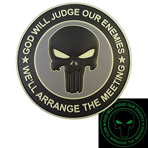 ACU GOD WILL JUDGE OUR ENEMIES Glow Dark Punisher DEVGRU Navy - Import ...