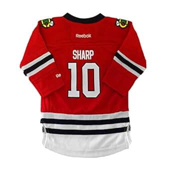 Amazon.com: Patrick Sharp Chicago Blackhawks Red Kids 4-7 Home Replica ...