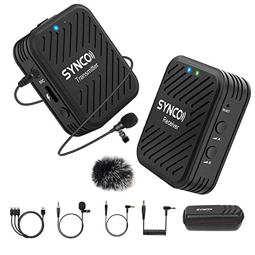 SYNCO G1(A1) 2.4GHz-Wireless-Lavalier-Microphone-System with 1 ...