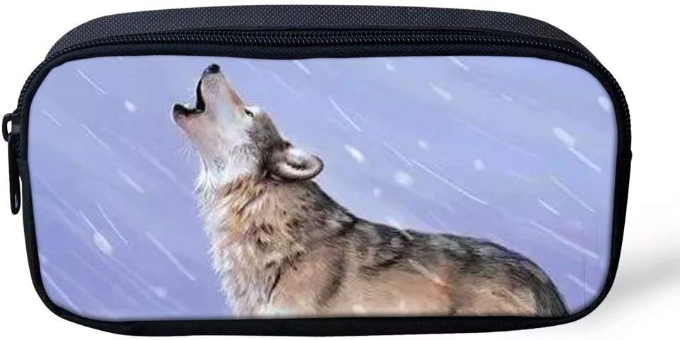 Amazon.com: Wolf Pencil Case Design Art Pen Porch Holder for Teenage ...