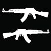 Auto Vynamics - GUNS-AK47-8-GWHI - Gloss White Vinyl AK-47 Kalashnikov ...