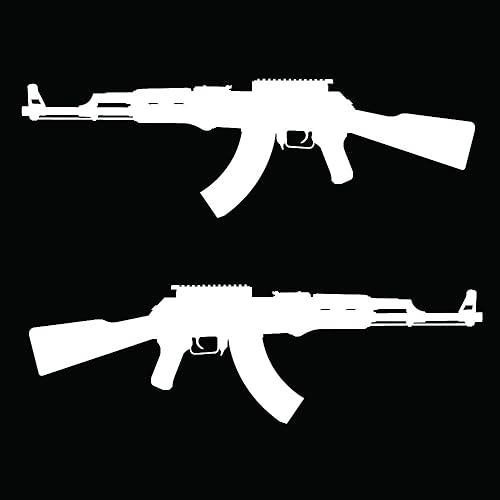 Auto Vynamics - GUNS-AK47-8-GWHI - Gloss White Vinyl AK-47 Kalashnikov ...