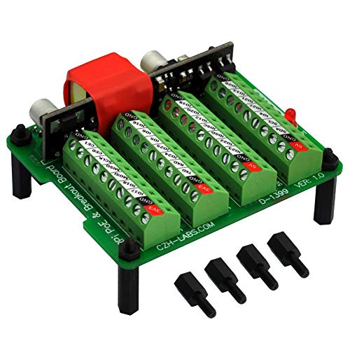 RPi PoE & Terminal Block GPIO Breakout Board Module for Raspberry Pi | Pricepulse