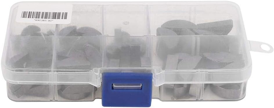 Ladieshow Woodruff Key Kit,80Pcs Stainless Steel Semicircular Woodruff ...