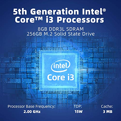 Mini PC Intel Core i3 5005U, 8GB DDR, 256GB M.2 SSD, Windows 10 Pro ...
