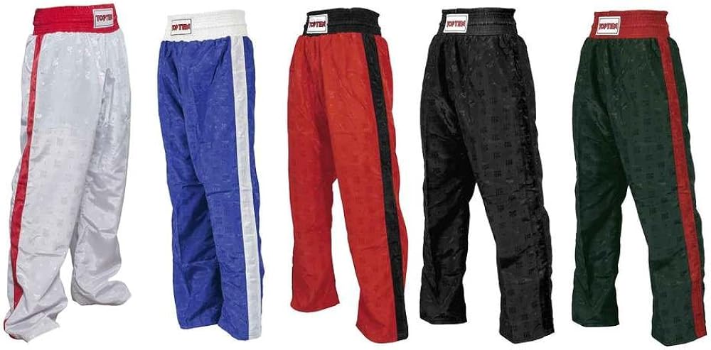 Top Ten Topten Kickboxing Trousers Classic, wei -rot, 180 cm: Amazon.co ...