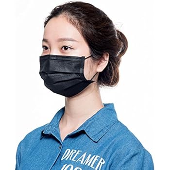 Amazon.com: Yamde 50 Pcs Disposable Earloop Face Masks Germ Dust ...