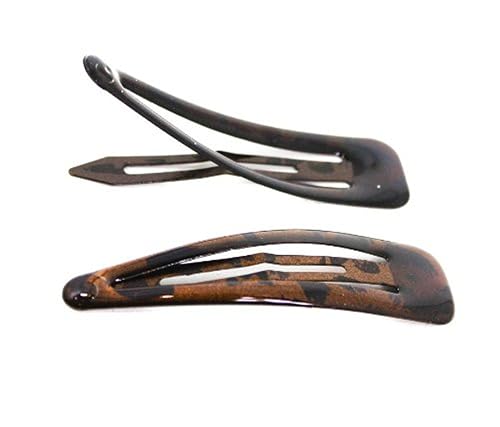 Large Hair Snap Clips Bendies Sleepies 2 Pack 7Cm Ladies Girls Hair ...