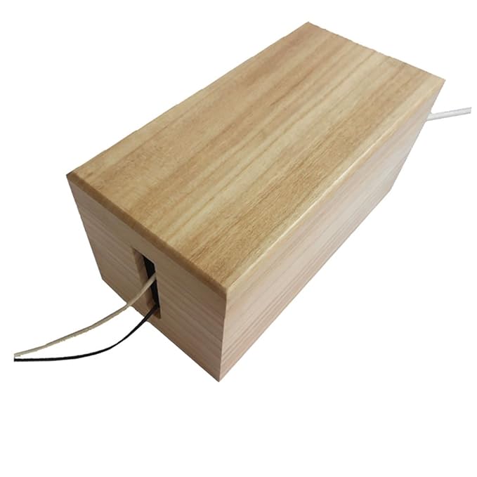 Wooden Cable Management Storage Container Box: Amazon.co.uk: DIY & Tools