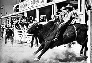 Amazon.com: Rodeo Poster, Phoenix, Arizona, 1930's, Bull Riding ...