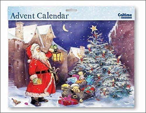 Landscape Advent Calendar (WDM0418) Caltime - Ready For Santa - Glitter ...