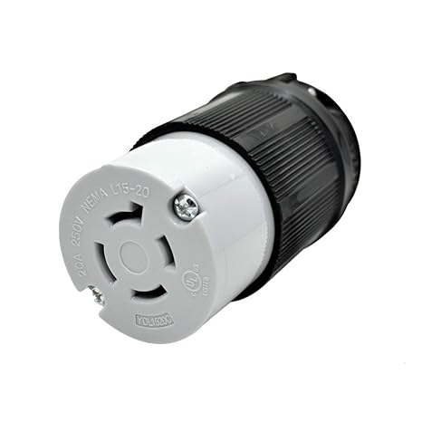 YuaDon Industrial Grade NEMA L15-20R Locking Connector Twist Lock ...