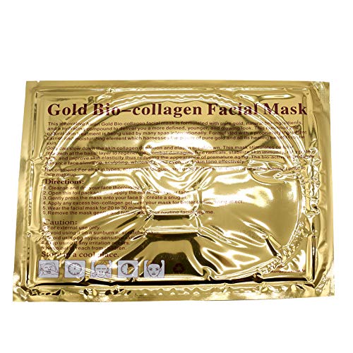 Adofect 24K Gold Gel Collagen Crystal Facial Masks Sheet Patch For Anti ...