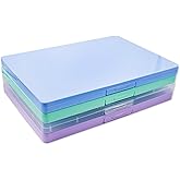 Amazon.com: Qilery 12 Pcs Clear A4 File Box Plastic Document Storage ...