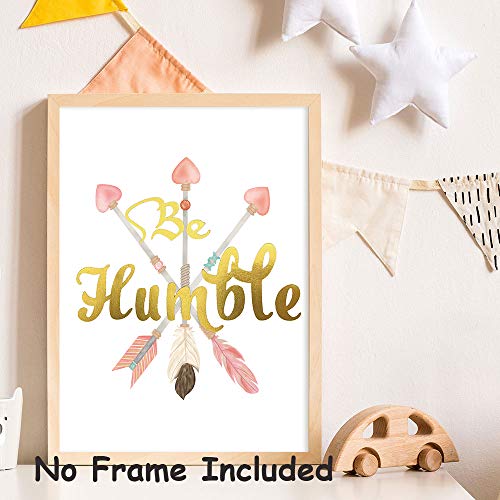 LHIUEM Inspirational Quotes Be kind Be you Gold Foil Cardstock Art ...