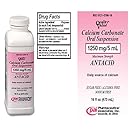 Amazon.com: Calcium Carbonate Oral Suspension 1250mg/5 ml - 16 Oz ...