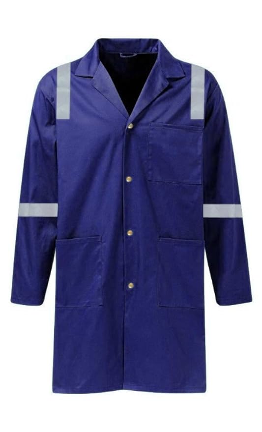 WENAAS 1033 Warehouse Flame Retardant Lab Coat Cotton Pyrovatex Hi Vis ...