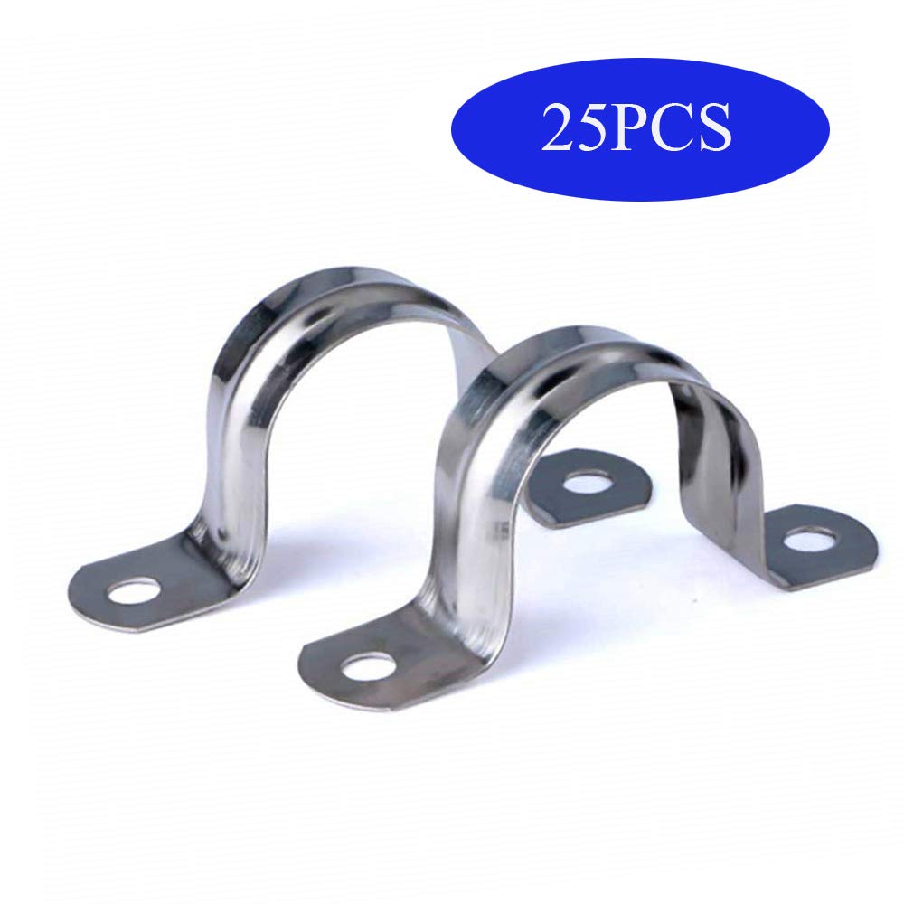 Her Kindness 25mm/0.98 inch304 Stainless Steel Pipe Strap Clips ...