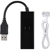 StarTech.com USB 2.0 Fax Modem - 56K External Hardware Dial Up V.92 ...