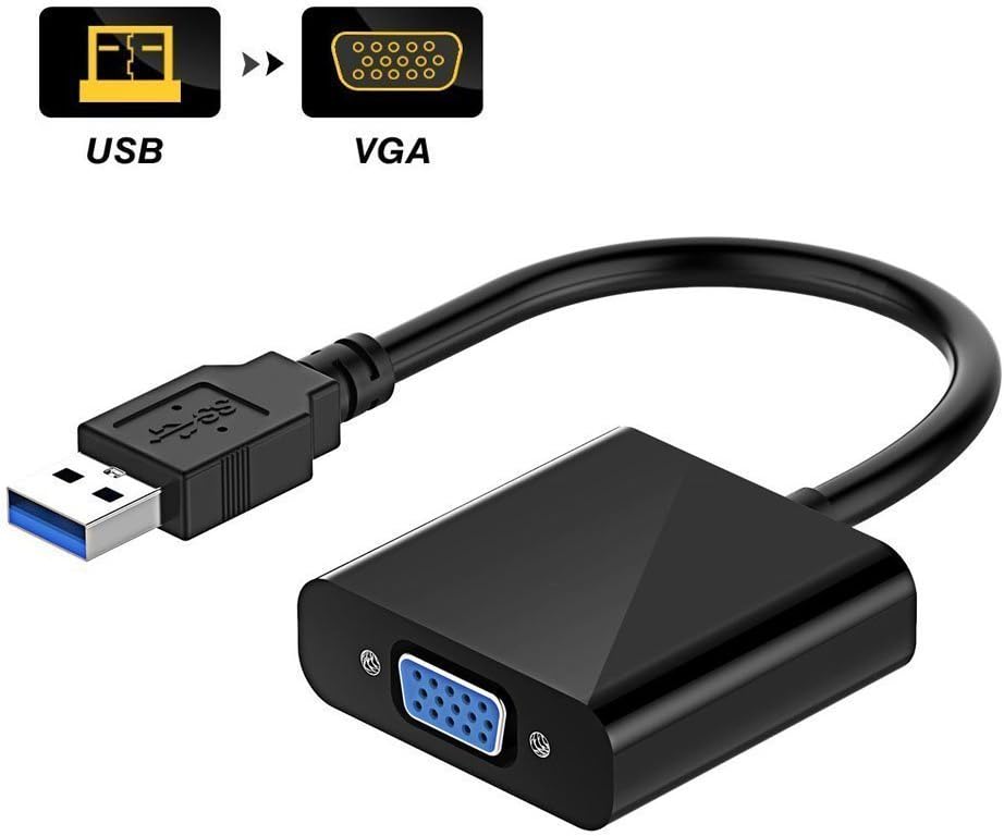 Adaptador USB 3.0 a VGA，Tarjeta de Video Gráfica Adaptador de Cable ...