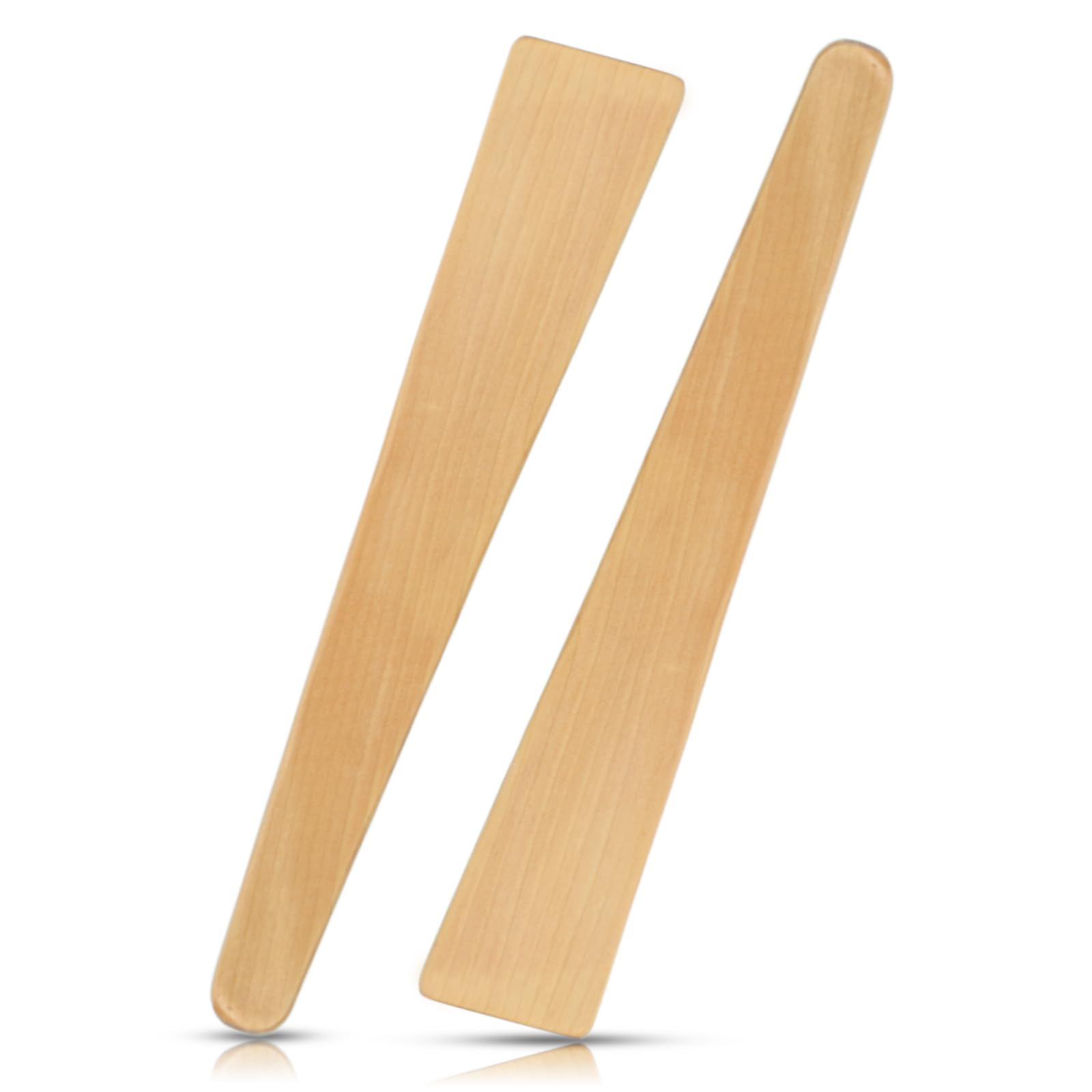 3 PACK HANSGO Wooden Spatula for Cooking, 12 Inch Flat Wooden Spoon Egg ...