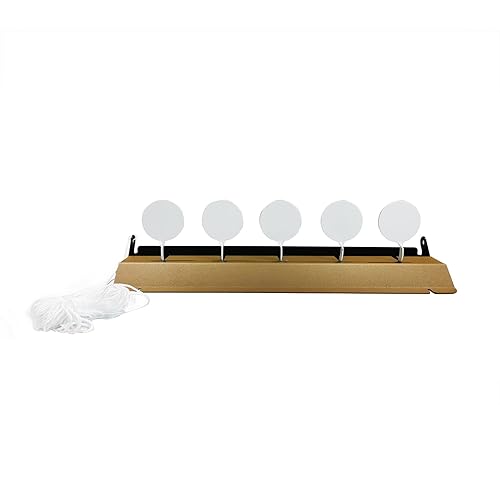 Atflbox Resetting Metal Shooting Target Stand with 5 Steel Plates for ...