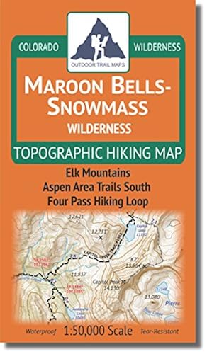 Outdoor Trail Maps Maroon Bells-Snowmass Wilderness - Colorado ...